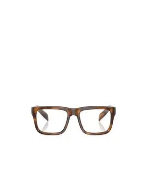 Prada Square Frame Eyeglasses - Brown