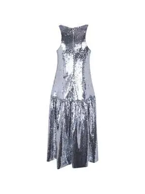 Simone Rocha Sequin-embellished Midi Dress - Silver