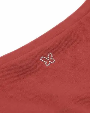 Max Mara T-shirt With Round Neck And Short Sleeves - Red