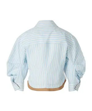Simkhai Striped Button-up Shirt With Long Sleeves