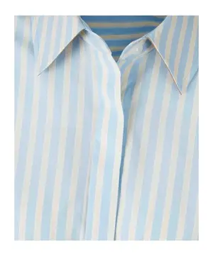 Simkhai Striped Button-up Shirt With Long Sleeves