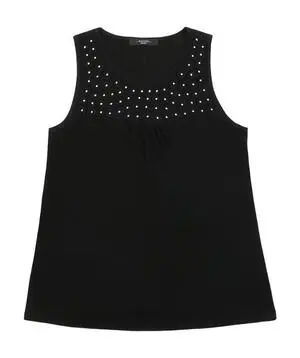 Max Mara Sleeveless Round Neck Dress With Embellished Yoke