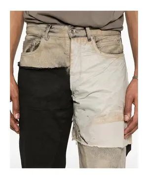 Rick Owens Paneled Jeans - Black