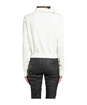 Rick Owens Mountain Zip Sweater - Milky White