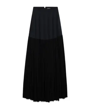 Simkhai Saryn Draped Jersey Midi Skirt