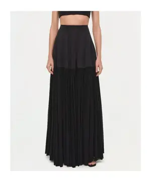 Simkhai Saryn Draped Jersey Midi Skirt