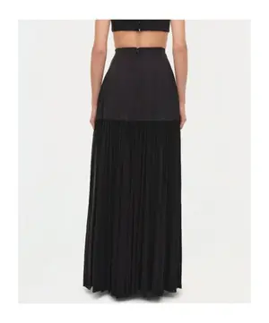Simkhai Saryn Draped Jersey Midi Skirt