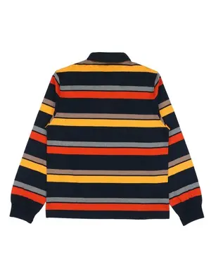 PAUL  SHARK Striped Long-sleeved Polo Shirt