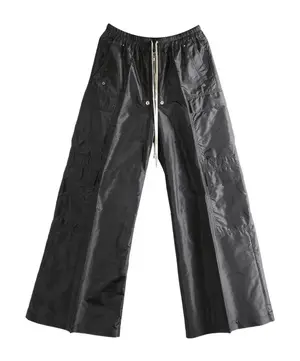 Rick Owens Eyelet Drawstring Cargo Pants - Black