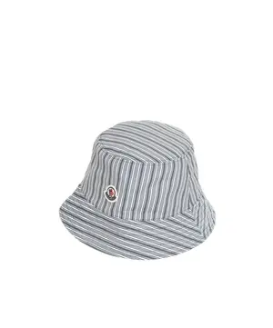 Moncler Striped Reversible Bucket Hat - Gray