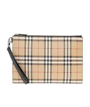 Burberry Vintage Check Pouch - Nude