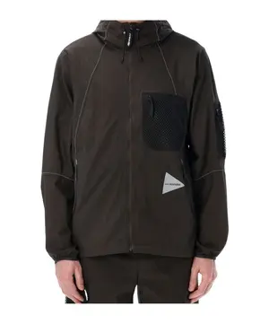 AND WANDER Breath Rip Hooded Jacket