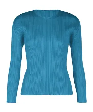PLEATS PLEASE BY ISSEY MIYAKE Long Sleeve Round Neck Top
