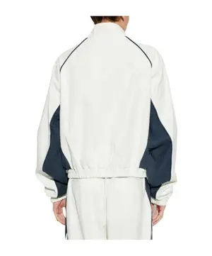 Rhude Stand Collar Zip Jacket - White