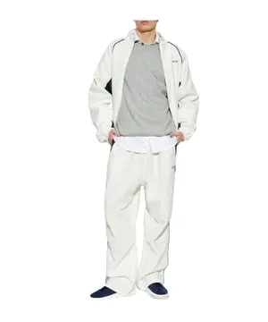 Rhude Stand Collar Zip Jacket - White