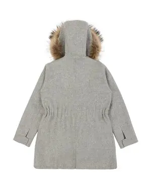 Max Mara Hooded Overcoat With Fur Trim