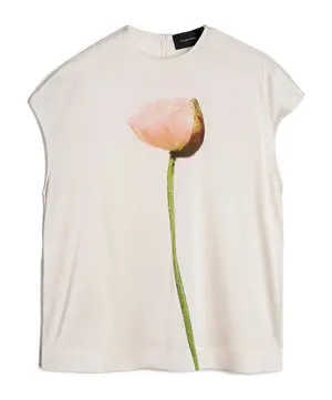 Simone Rocha Sleeveless Floral Cover-up - White