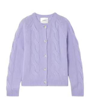 LISA YANG Gwyneth Cable-knit Cashmere Cardigan
