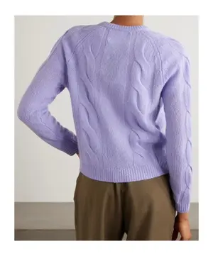 LISA YANG Gwyneth Cable-knit Cashmere Cardigan