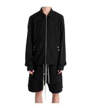 Rick Owens Zip-up Long Sleeved Jacket - Black