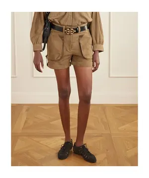 Isabel Marant Étoile Suede Buckled Shorts - No