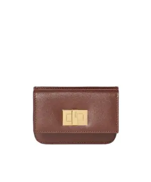 Fendi Twist-lock Wallet - Brown
