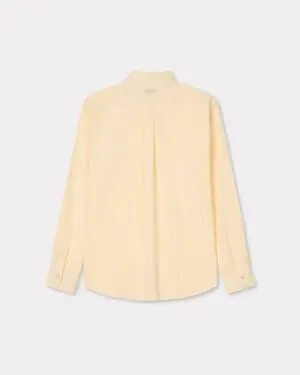 Kenzo Boke Flower' Embroidered Casual Shirt In Seersucker Cotton - Vanilla