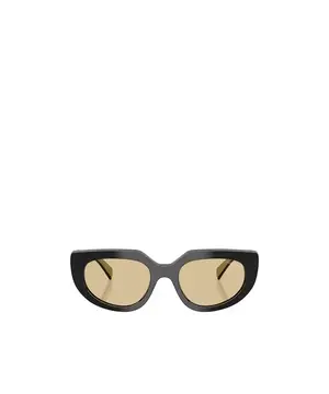 Prada Oval Frame Sunglasses - Nude