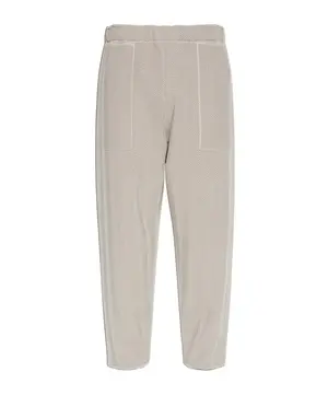Issey Miyake Herringbone Textured Trousers - Beige