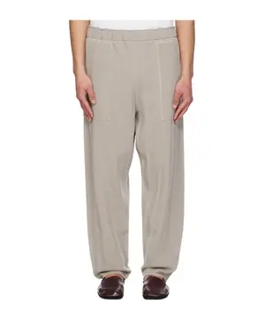 Issey Miyake Herringbone Textured Trousers - Beige
