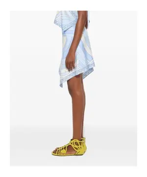 Emilio Pucci Iride Asymmetric Scarf Skirt