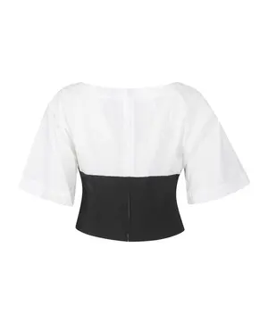 Simkhai Panelled Sweetheart-neck Top