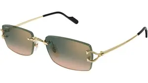 Cartier Rimless Rectangular Sunglasses