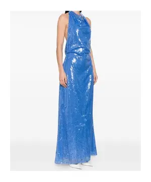 Simkhai Sequined Halterneck Maxi Dress