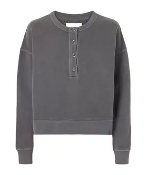 Citizens Of Humanity Cotton-blend Fleece Sweatshirt - Dark Gray