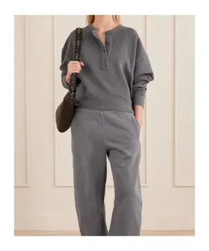 Citizens Of Humanity Cotton-blend Fleece Sweatshirt - Dark Gray