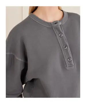 Citizens Of Humanity Cotton-blend Fleece Sweatshirt - Dark Gray