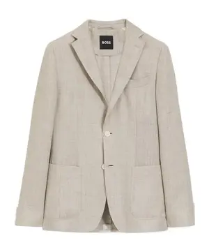 Hugo Boss Hanry Two-button Blazer - Beige