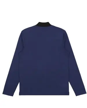 Prada Zipper Detail Long Sleeve T-shirt - Blue