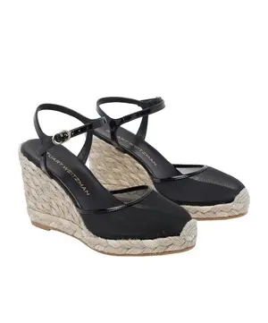 STUART WEITZMAN Wedge Sandals With Adjustable Ankle Strap