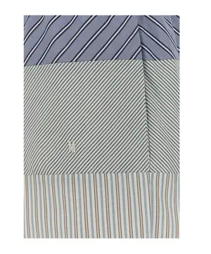 Moschino Striped Embroidered Shorts - Gray