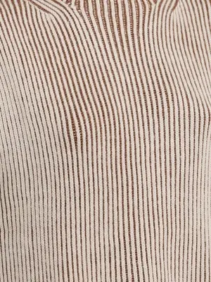 Varley High-neck Ribbed Knit Sleeveless Sweater