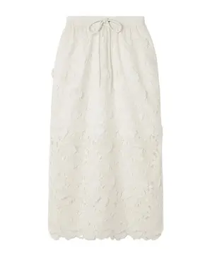 Zimmermann Patience Madeira Embroidered Midi Skirt
