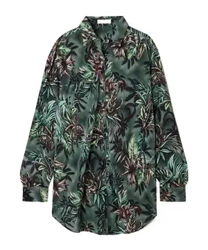Rabanne Paco Rabanne Floral-Printed Silk Shirt Multicolor
