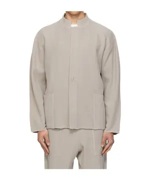 Issey Miyake Homme Plissé Herringbone Casual Jacket