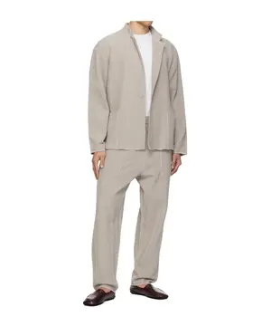 Issey Miyake Homme Plissé Herringbone Casual Jacket