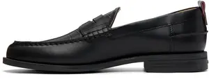 Hugo Boss Round-toe Loafers With Perforated Buckle Detail