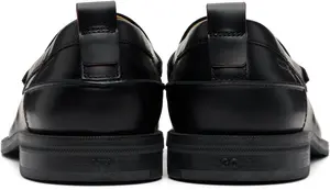 Hugo Boss Round-toe Loafers With Perforated Buckle Detail