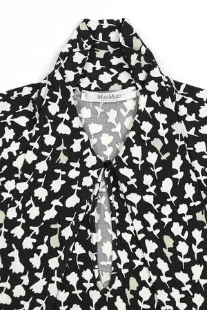 Max Mara Printed Short Sleeve T-shirt - Black