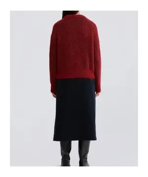 Aspesi V-neck Long Sleeve Sweater - Red